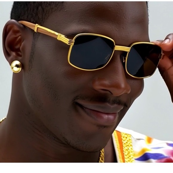 Accessories | Gangster Rapper Equipped 10 Uv400 Luxury Retro 90s ...